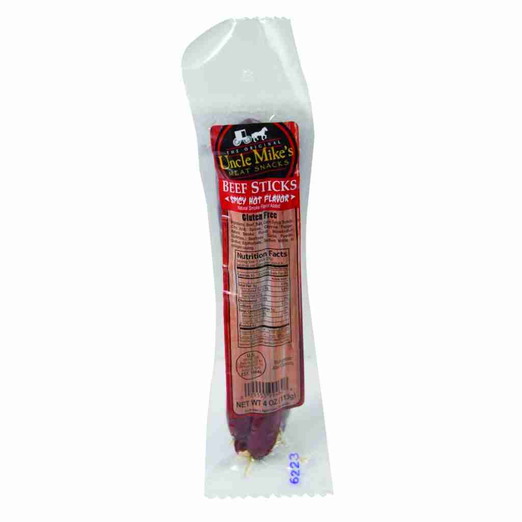 Spicy Hot Beef Sticks - Oak Hill Bulk Foods